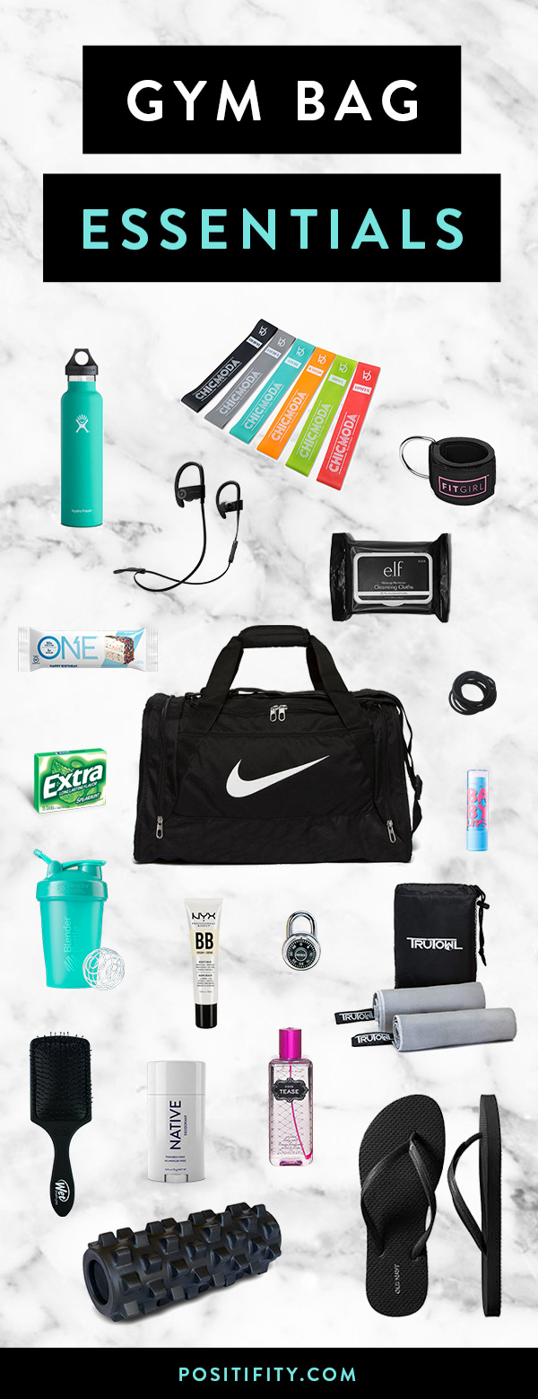 24 Gym Bag Essentials Every Fit Girl Needs - Optimize for Freedom